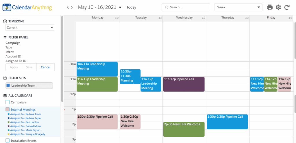 CalendarAnything Features | LWC - Silverline